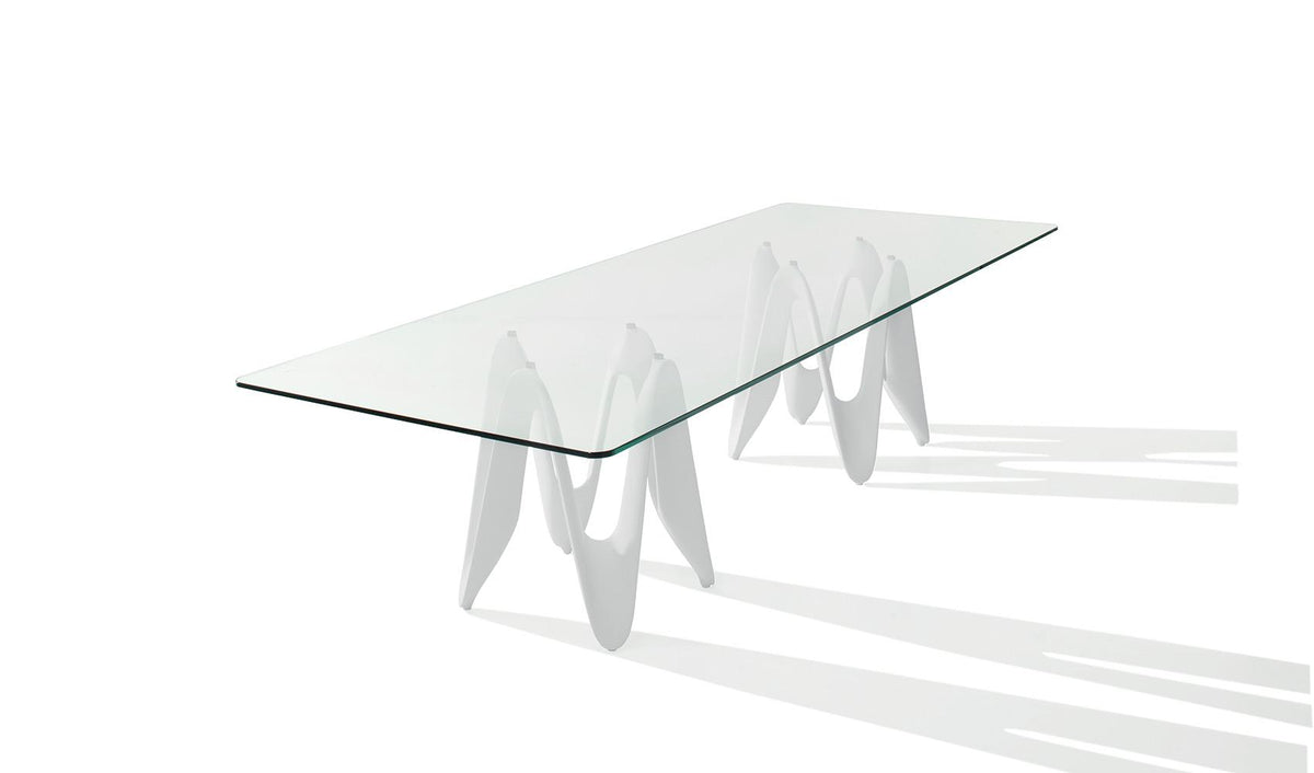 LAMBDA - Table rectangulaire / Deux bases – ASV Mobilier